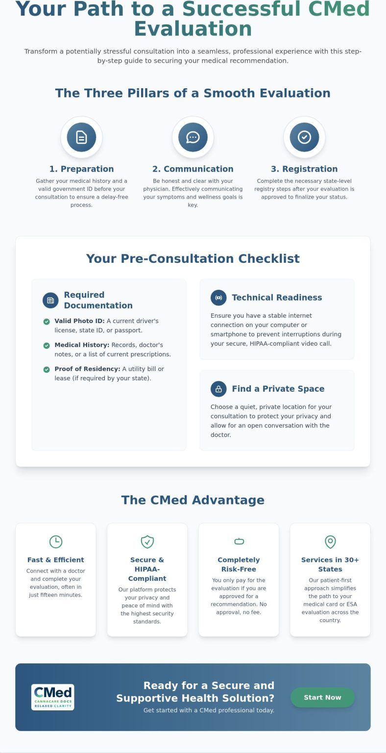 Tips for CMed Success: How to Secure Your Medical Recommendation in 2026